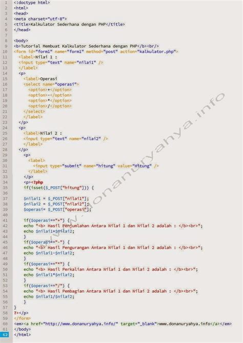 Cara Membuat Kalkulator Dengan Php Donanuryahya Com