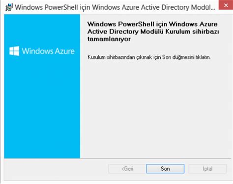 Windows Azure Active Directory Module For Windows Powershell Part 1 Peakup Teknolojİ AŞ
