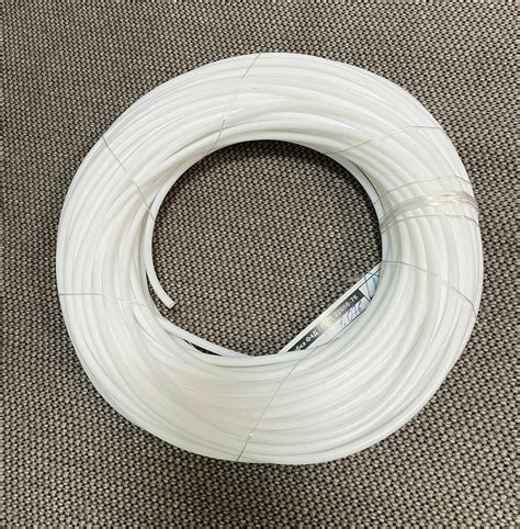 Трубка фторопластовая Ф4Д внутренний диаметр ф5мм стенка 0 6мм длина 1м шланг из фторопласта