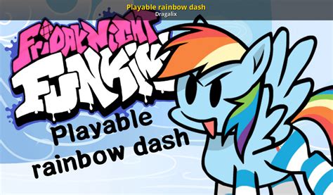 Playable Rainbow Dash Mod For Friday Night Funkin Fnf Mods