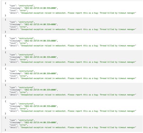 Hasura Crashing Often On Fargate Appears Related To Unexpected Exception Raised In Websocket