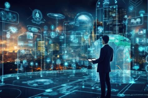 Premium Ai Image Digital Transformation And Iot For Global Business Enhancement