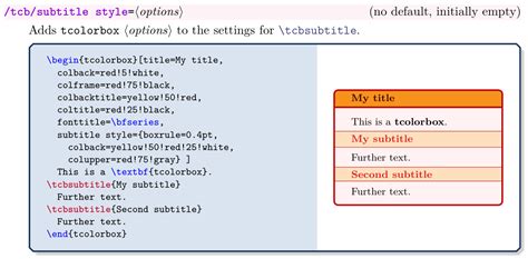 Coltitle In Subtitle Not Working · Issue 189 · T F Stcolorbox · Github