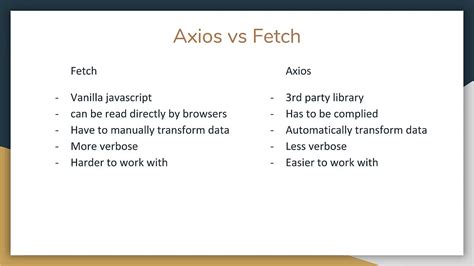 5 Axios Vs Fetch Youtube
