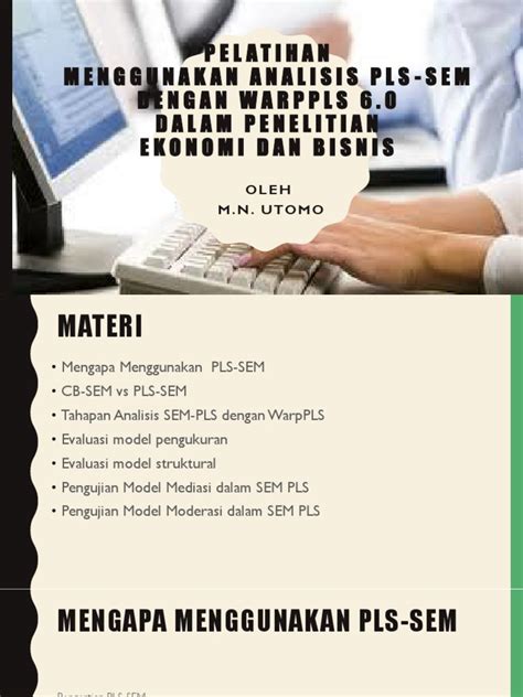 Pelatihan Menggunakan Analisis Sem Pls Dengan Warppls Pdf