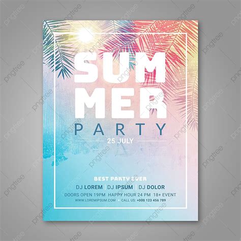 여름 전단지 디자인 템플릿 템플릿 Psd 다운로드 디자인 자료 다운로드