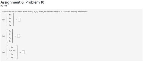 Solved Assignment 6 Problem 101 ﻿pointsuppose That A