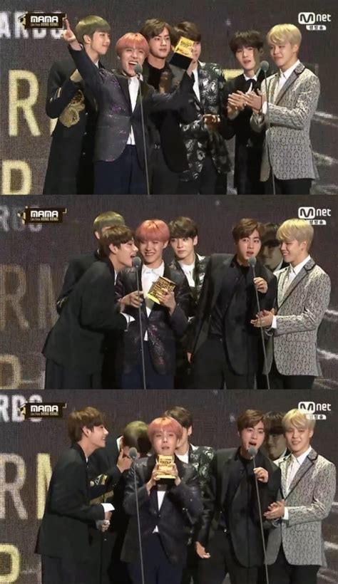 2016 Mama 방탄소년단 베스트 퍼포먼스상 수상 고마워요 아미 비즈엔터