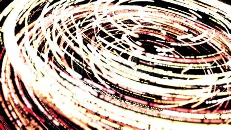 Many Narrow Lines Of Abstract Program Code Are Written Automatically On Black Background