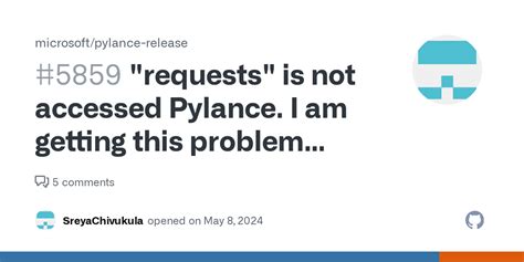 Requests Is Not Accessed Pylance I Am Getting This Problem When Trying To Import Requests It