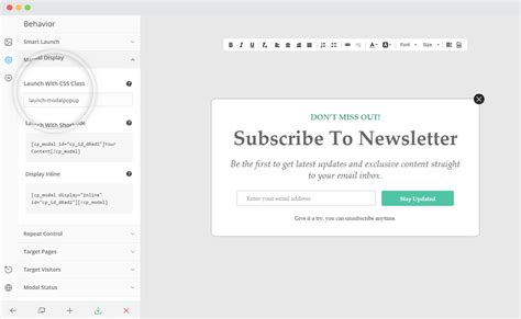 How To Trigger A Modal With A Cornerstone Element Documentation