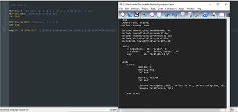 Sintaxe De Código No Masm Assembly Mente Binária