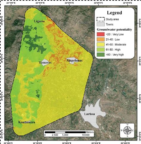 Groundwater Potentiality Map Of Larisa Tirnavos Download Scientific Diagram