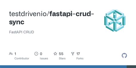 Github Testdriveniofastapi Crud Sync Fastapi Crud