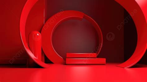 미니멀리스트 빨간색 배경 3d 렌더링 된 빈 추상 디자인 화장품 연단 호화 연단 플랫폼 배경 배경 일러스트 및 사진 무료 다운로드 Pngtree