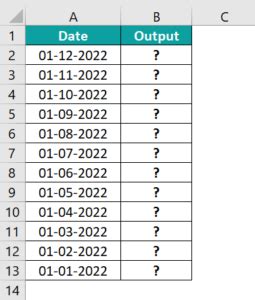 MONTH Excel Function Formula Example How To Use