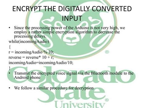 Voice Encryption For Gsm Using Arduino Pptx Digital Audio Computer Software And Applications