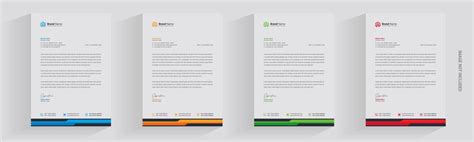 Premium Vector Letterhead Flyer Brochure Official Business Marketing