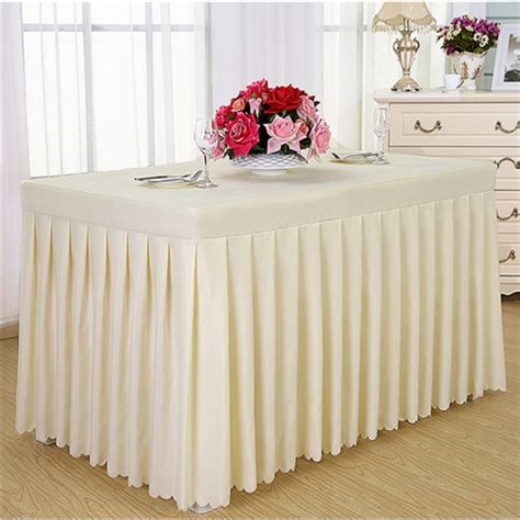 Wholesale Ruffle Buffet Table Skirts For 6 Foot Tables Premium Quality Ag Textiles