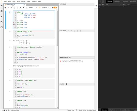 Toggle Button And Sidebar Visibility · Issue 289 · Jupyterlabdebugger · Github