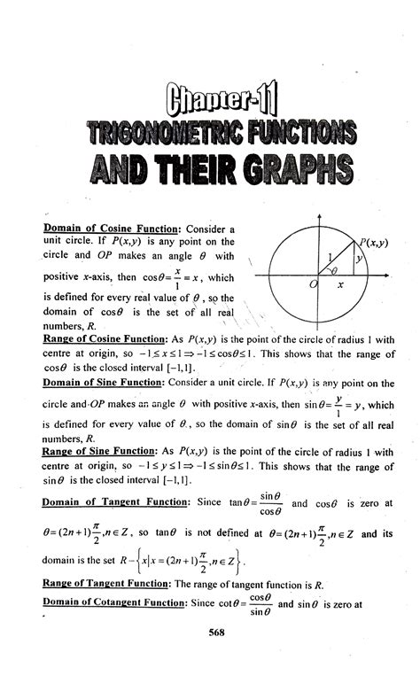 SOLUTION Trigonomeirg Funstions A D Their Graphs And Application Of Trigonometry Solved Short