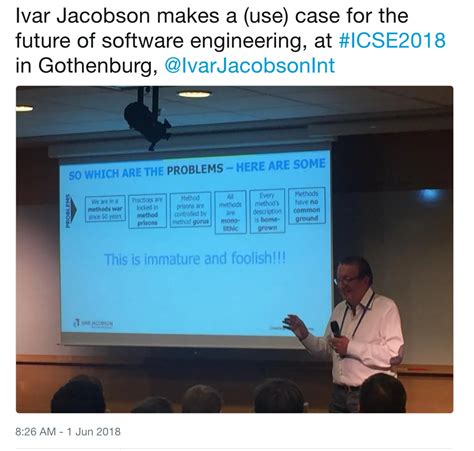50 Years Of Software Engineering So Now What Ivar Jacobson