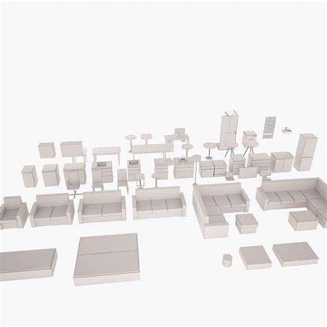 Primitive Furniture 3d Models Download Free3d