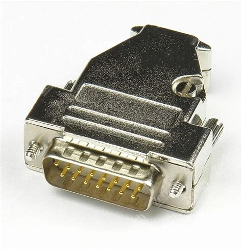 Buy Top D Sub 15 Pin Db15 Plug Male Solid Pin Module Removable Metal