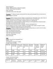 Drayzdin L Thompson Circular Motion Lab Report Template Docx Name Drayzdin T Partner