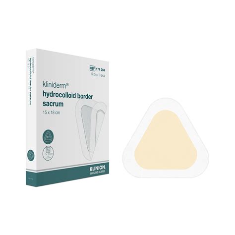 174204 Klinion ® Kliniderm ® Hydrocolloid Border Dressings 15 X 18
