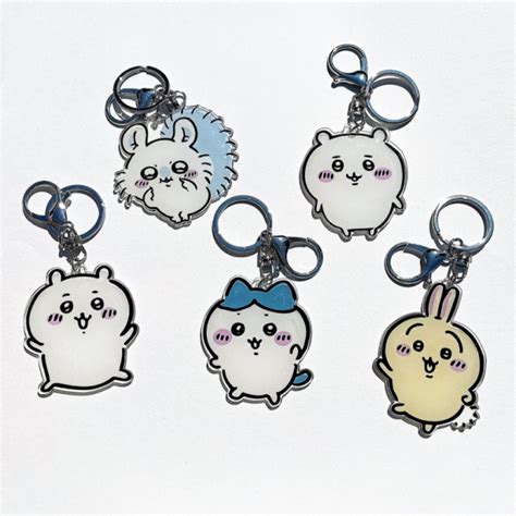 [구매별 할인 ] 먼작귀 큰 사이즈 치이카와 하치와레 우사기 모몽가 아크릴 키링 에이블리