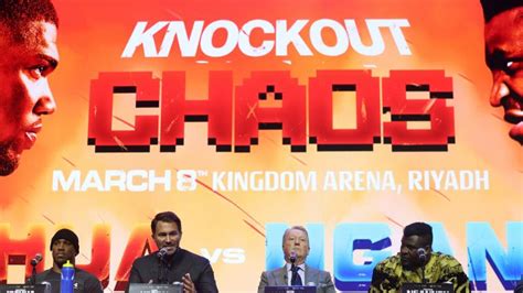 What Time Is Anthony Joshua Vs Francis Ngannou On Today Schedule