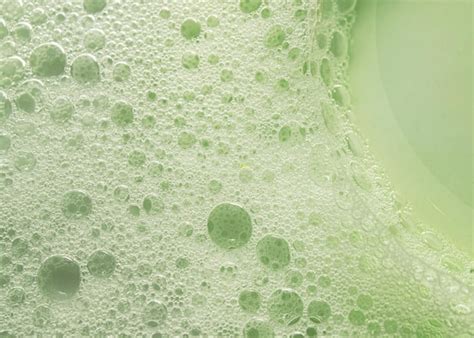 Premium Photo Foam With Green Background