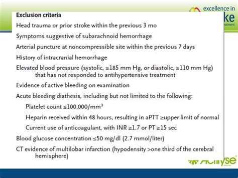 Stroke Thrombolysis Protocol Pptx