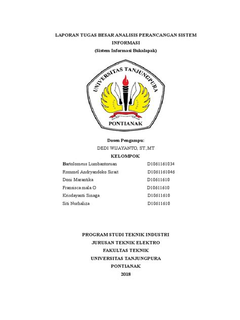 Laporan Tugas Besar Analisis Perancangan Sistem Informasi 1 Pdf
