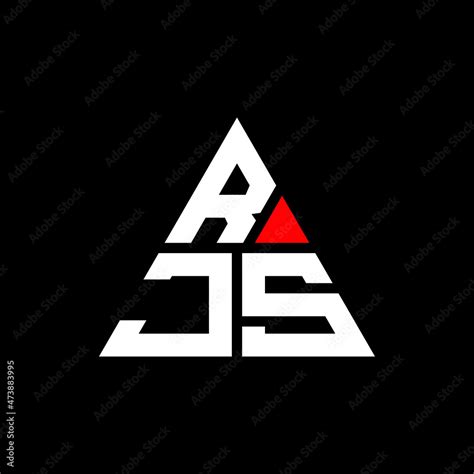 RJS Triangle Letter Logo Design With Triangle Shape RJS Triangle Logo Design Monogram RJS