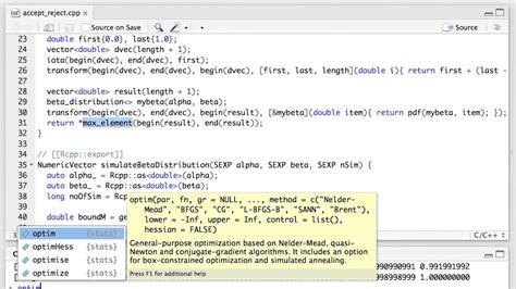 monte carlo simulation using rcpp accept reject method youtube