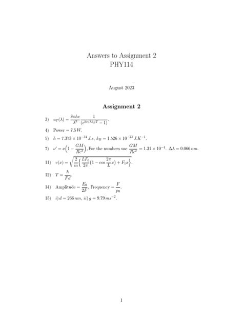 Assignment 2 Answers Pdf
