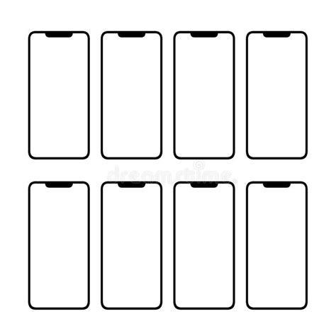 Wireframe Ui Kit For Smartphone Mobile App Ux Design New Os Sign Up Stock Vector