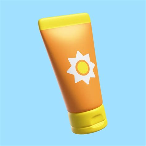 화장품의 3d 렌더링 무료 Psd 파일