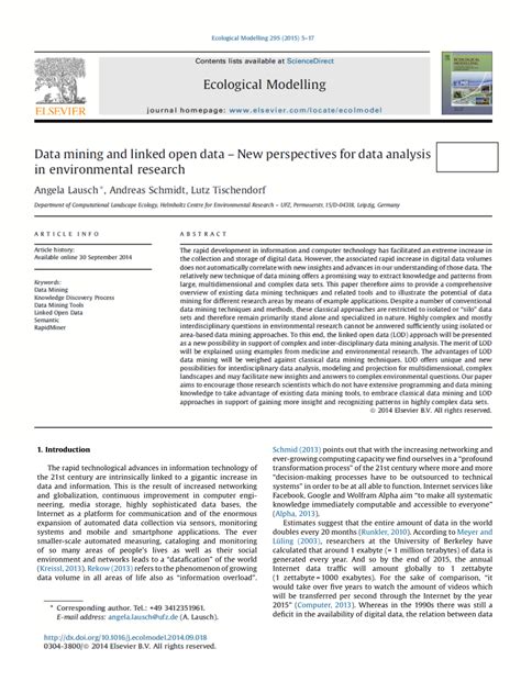 Pdf Data Mining And Linked Open Data New Perspectives For Data