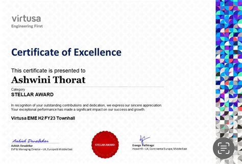 Ashwini Thorat On Linkedin Virtusa Awardrecognition 12 Comments