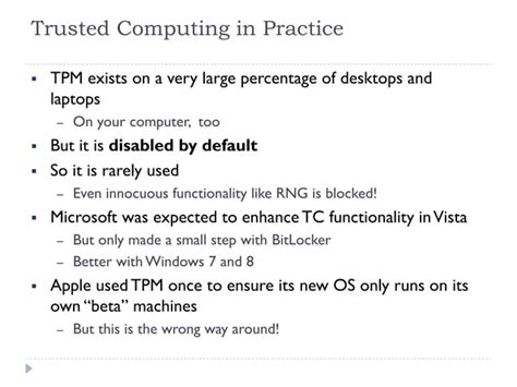 Introduction To Trusted Computing Ppt