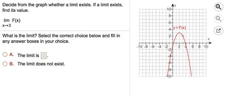 solved decide from the graph whether a limit exists if a limit exists