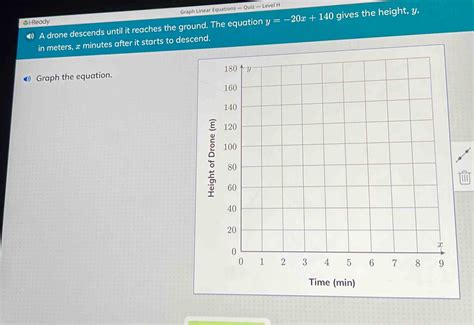 Solved Graph Linear Equations Quiz Level H I Ready 4 A Drone