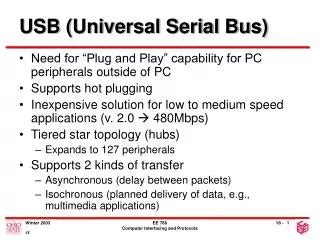 PPT Universal Serial Bus PowerPoint Presentation Free Download ID