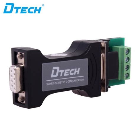High Resolution Industrial Grade Passive Rs232 To Rs485 Converter Black Db9 Connector 300 115