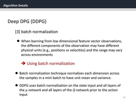 Ddpg Algortihm For Angry Birds Ppt