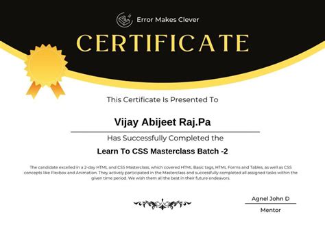 Vijay Abijeet Raj Pa On Linkedin Workshopcompleted Html Css Webdesign Learningandgrowing