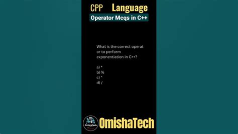 C Programming Operator Shorts Viral Omishatech Ytshorts